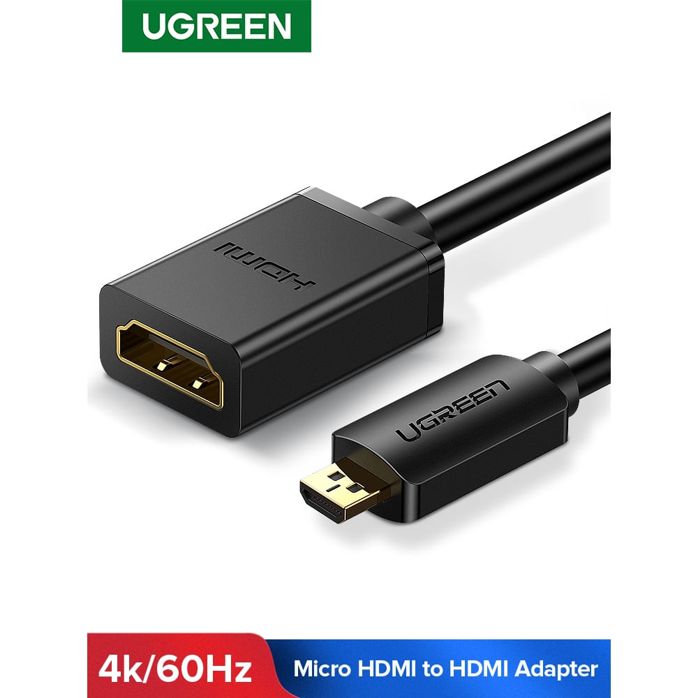 CABLE ADAPTADOR MICRO-HDMI / HDMI H 20CM NEGROUGREEN 20134 | smartstore