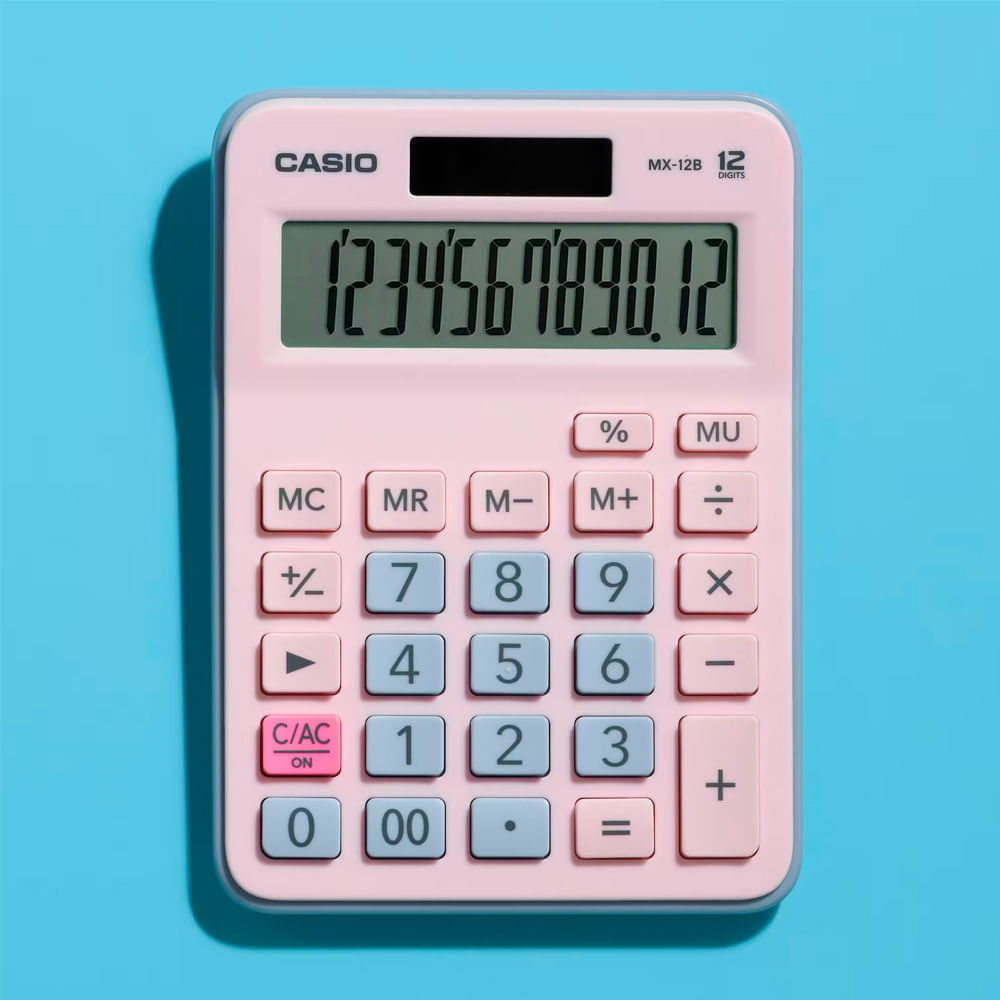 CASIO CALCULADORA SOBREMESA MX-12B-PKLB|smart store