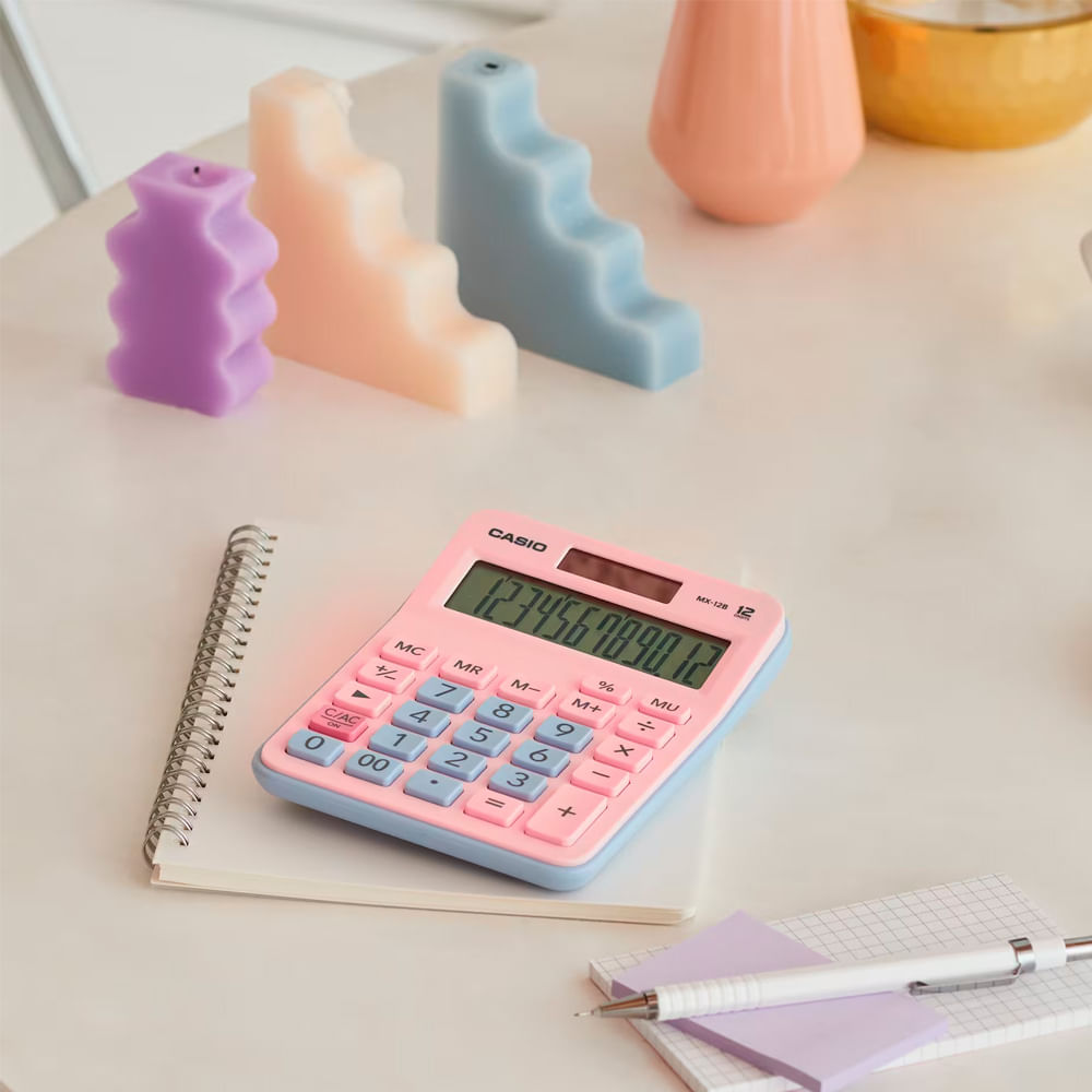 CASIO CALCULADORA SOBREMESA MX-12B-PKLB|smart store