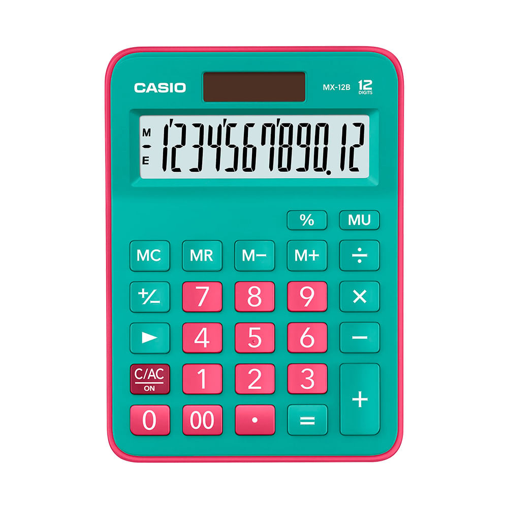 CASIO CALCULADORA SOBREMESA MX-12B-GNRD|smart store