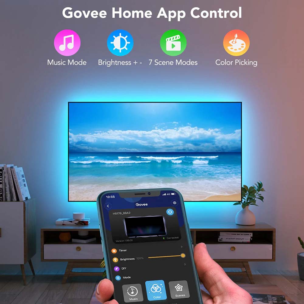 GOVEE RETROILUMINACIÓN LED BLUETOOTH RGB PARA TV| smart store