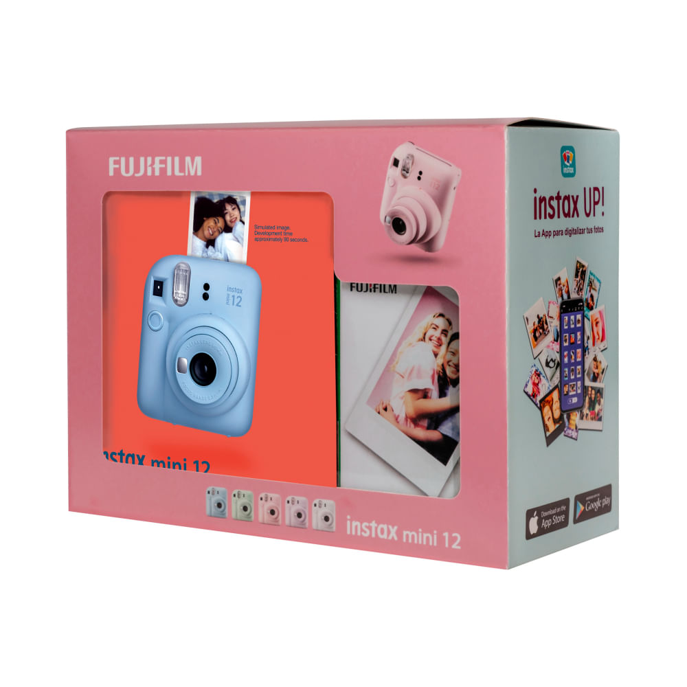 INSTAX PACK CAMARA MINI CELESTE + 10 PELICULAS| smartstore.cl